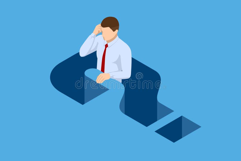 Isometric Question Marks, Message Box with Question, Chatbot Technology ...