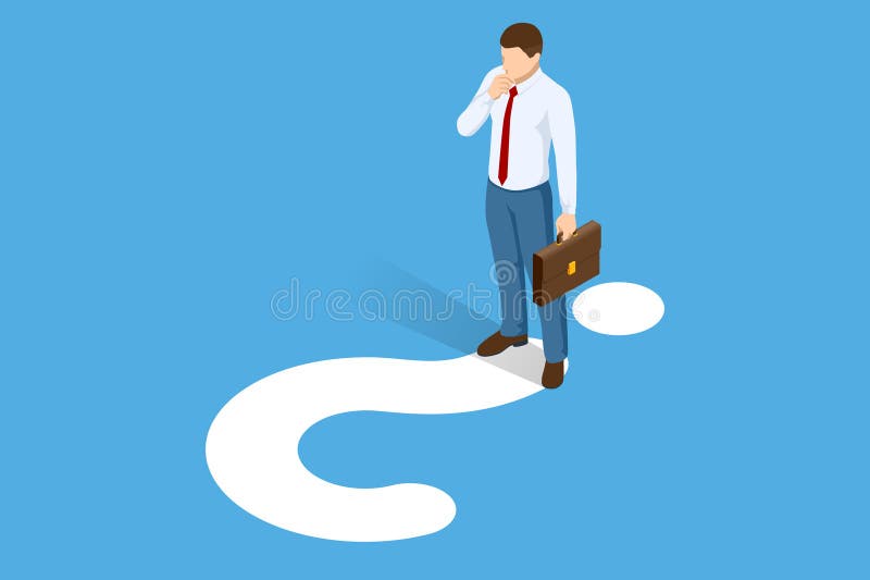 Isometric Question Marks, Message Box with Question, Chatbot Technology ...