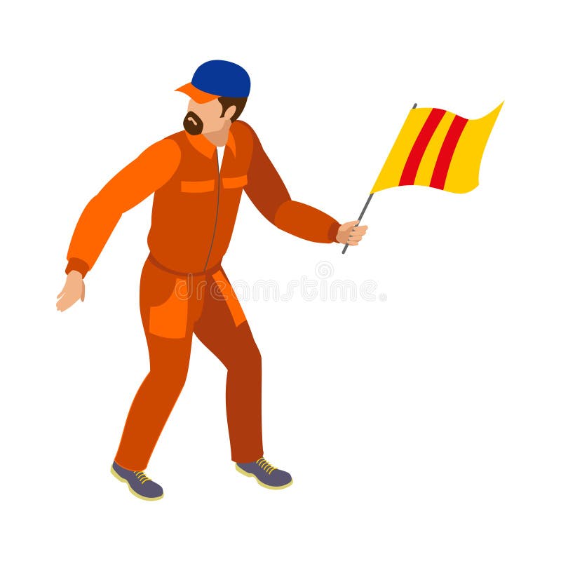 Flagman Stock Illustrations – 218 Flagman Stock Illustrations, Vectors ...