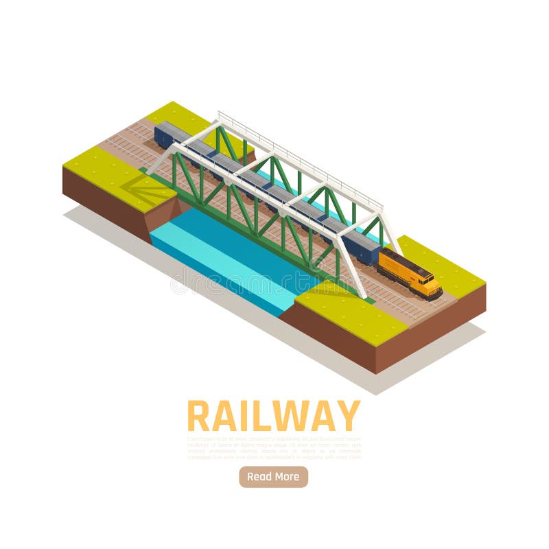 Isometric Railway Flowchart Stock Vector - Illustration of presentation ...