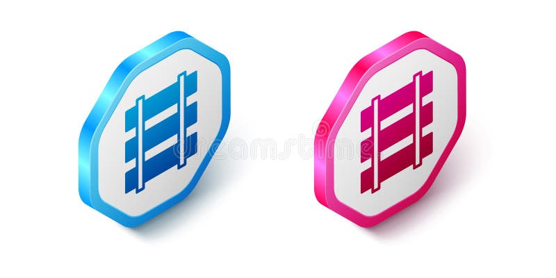 Isometric Railway, Railroad Track Icon Isolated on White Background ... Isometric Railway, Railroad Track Icon Isolated on White Background ...