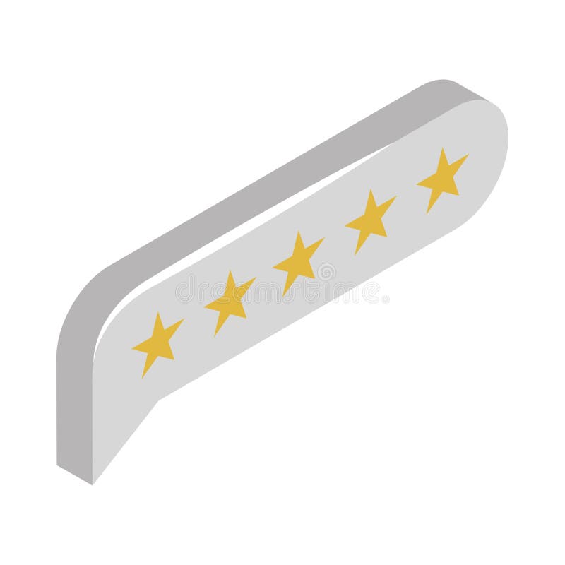 Isometric ranking stars stock illustration. Illustration of success ...