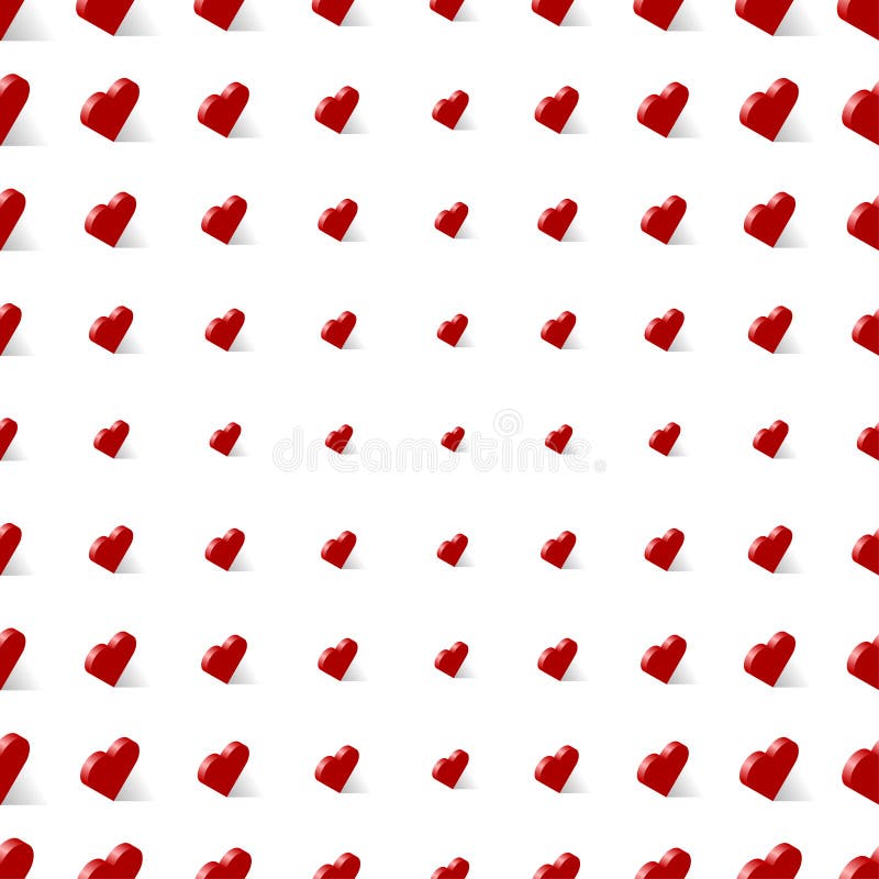 Isometric Red Hearts Love Signs Seamless Pattern Stock Illustration ... Isometric Red Hearts Love Signs Seamless Pattern Stock Illustration ...
