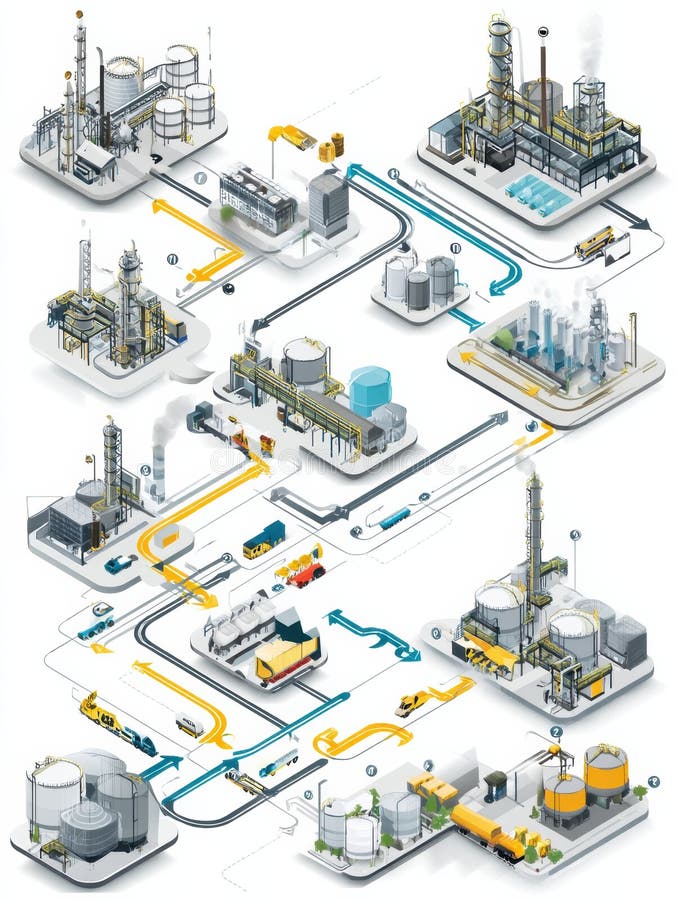 Isometric Refinery Layout Stock Photos - Free & Royalty-Free Stock ...