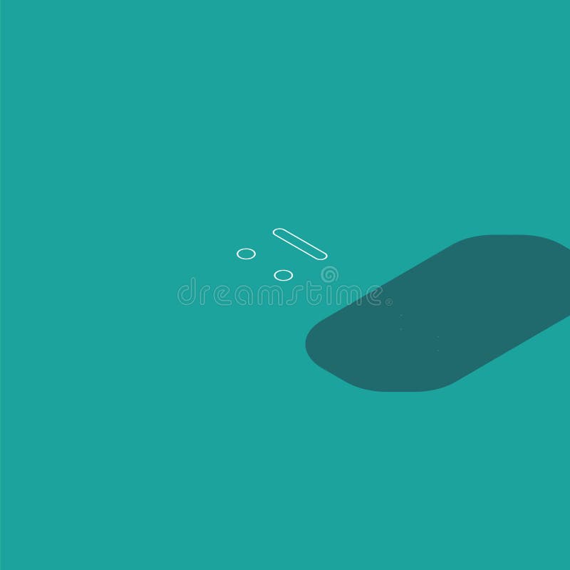 Isometric Remote Control Icon Isolated on Green Background. Vector ...