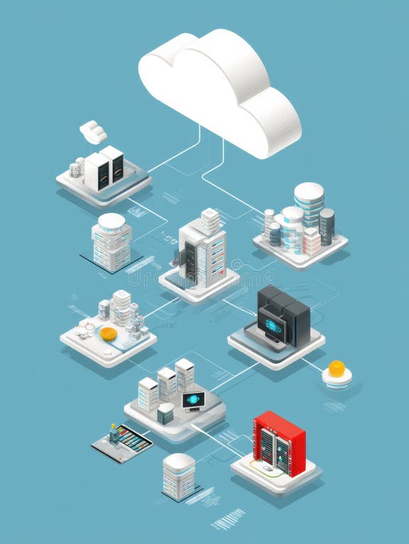 Isometric Representation of a Cloud Computing Data Exchange Center with Interconnected Servers ...