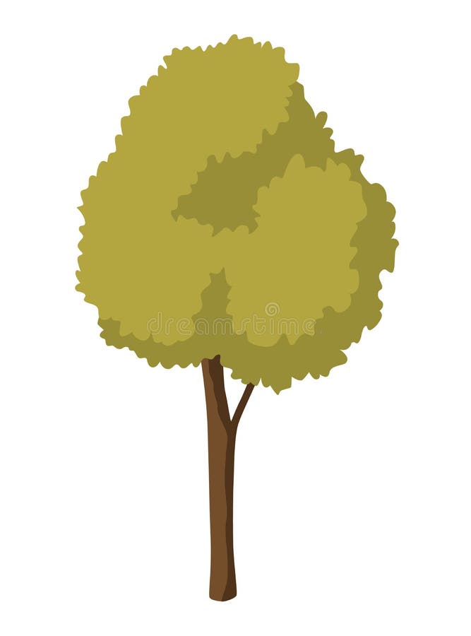 Isometric Road Construction Scene Element. Tree Icon Vector ...