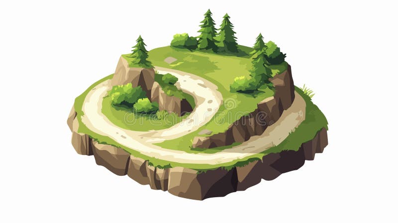 Isometric Road Ring: Ideal Vector Illustration for Trail Creation ...