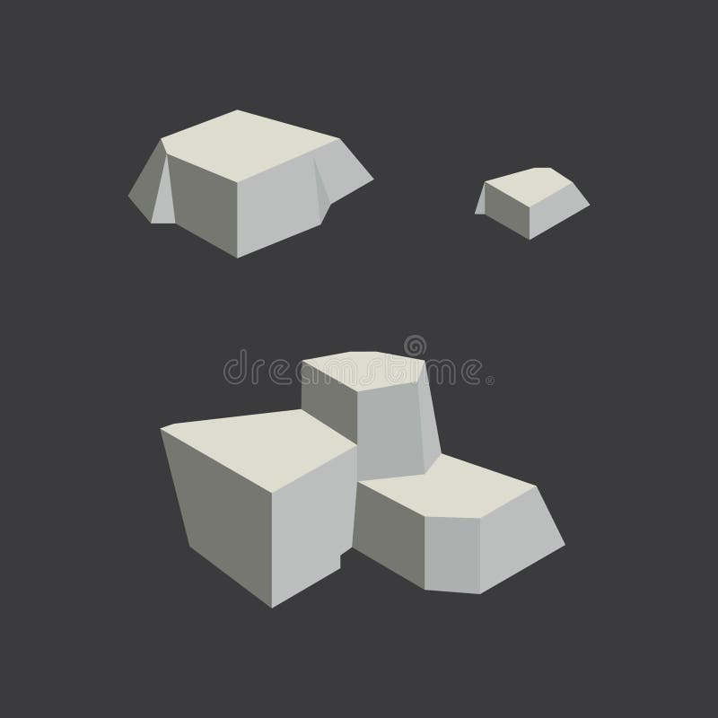 Isometric Stone Age People and Weapons. Vector Illustration Decorative ...