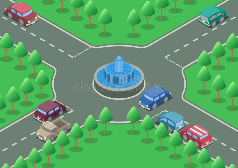 Roundabout stock vector. Illustration of circle, traditional - 22985026