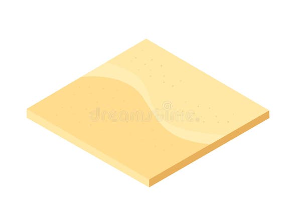 Isometric Sand Square Tile Vector Illustration Isolated on White ...