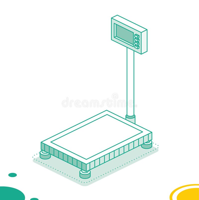 Weighing Machine Isometric 3d Icon Stock Illustrations – 33 Weighing ...