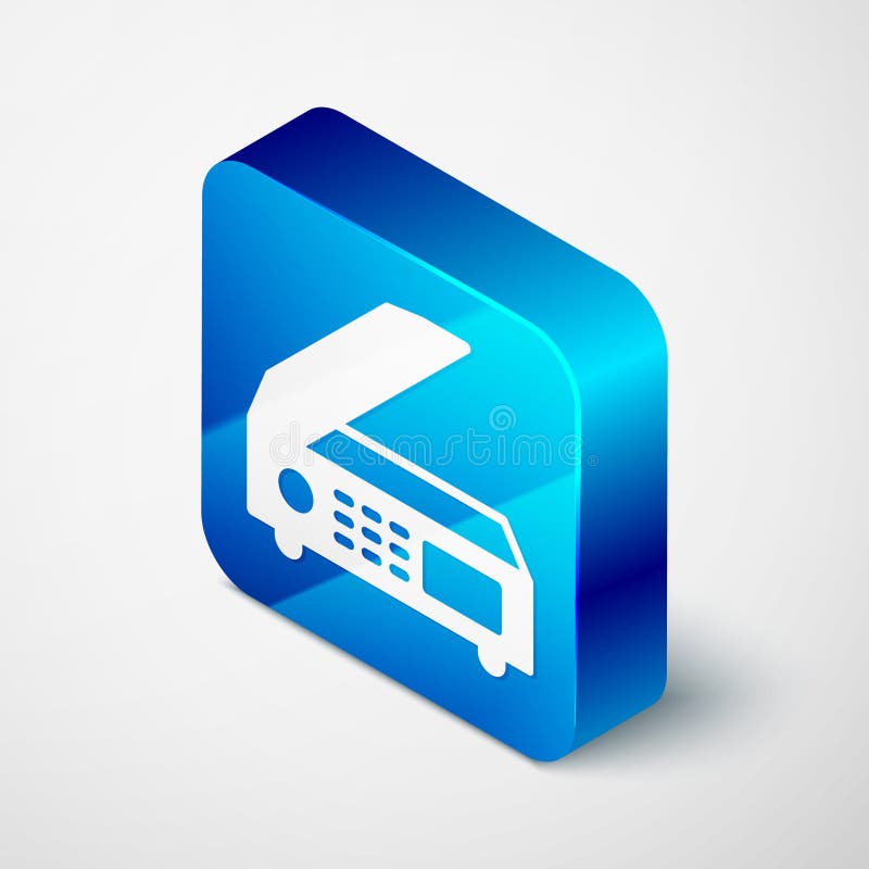 Isometric Scanner Vector Illustration Stock Vector - Illustration of ...