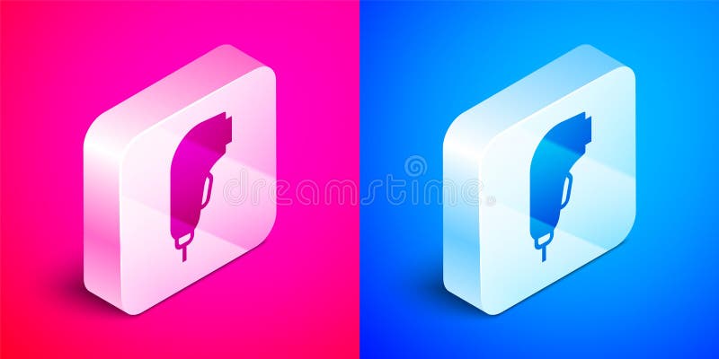 Isometric Scanner Scanning Bar Code Icon Isolated on Pink and Blue ...