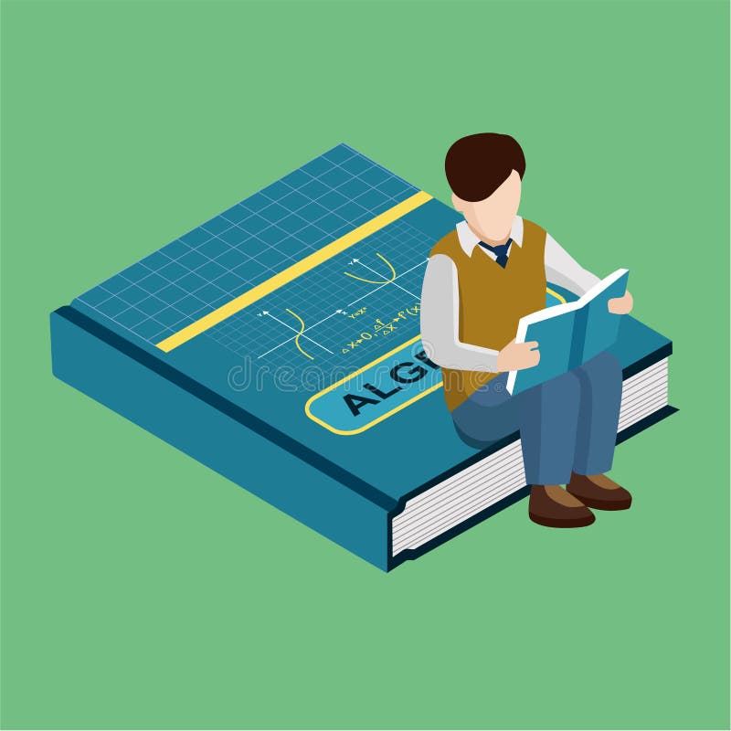 Schoolboy Sits at a Table, Vector Illustration. Stock Vector ... Schoolboy Sits at a Table, Vector Illustration. Stock Vector ...