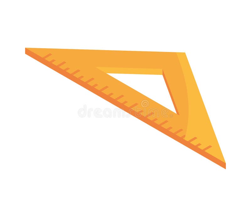 Isometric School Triangle Ruler Stock Vector - Illustration of ...