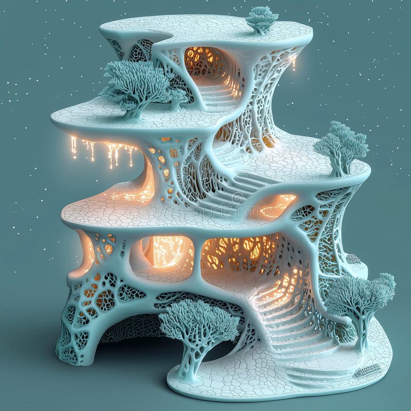 Isometric Alien-inspired Space Building with Modular Membrane Textures ...