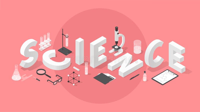 Isometric Science Concept Illustration Stock Vector - Illustration of ...