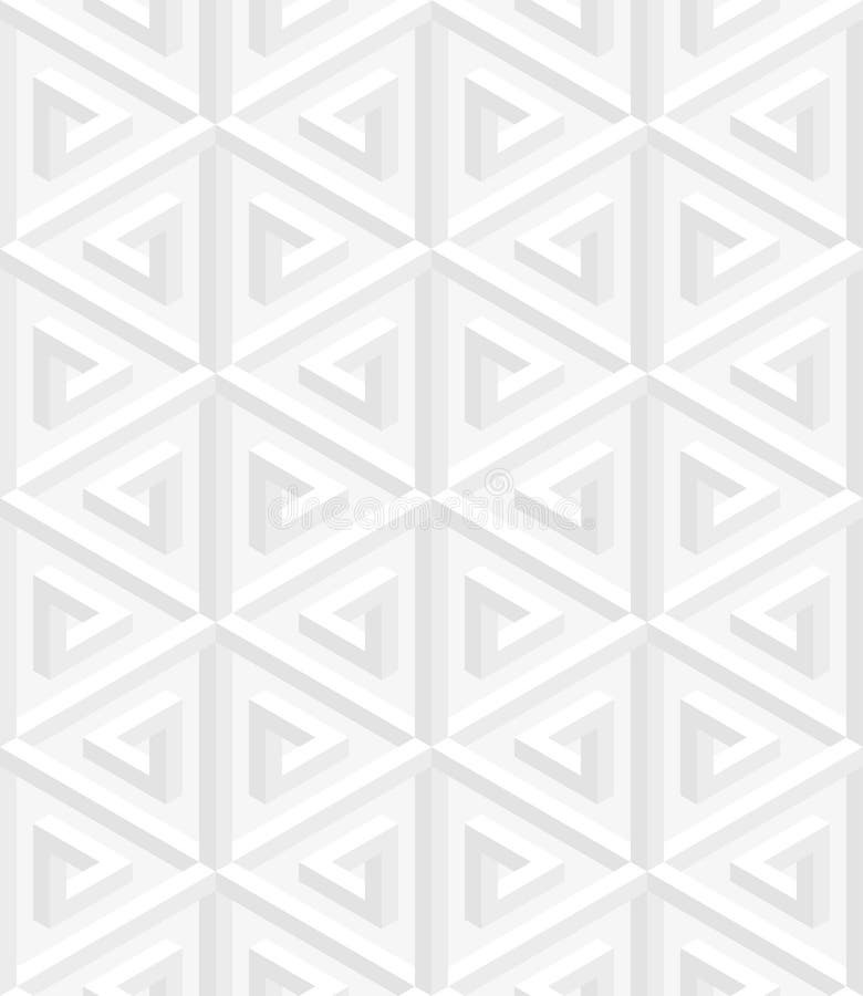 Isometric Seamless Pattern. 3D Optical Illusion Background. Stock ...