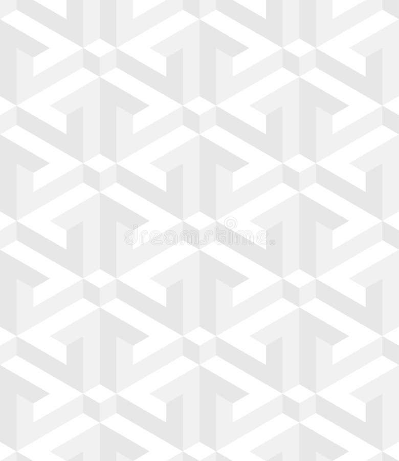 Isometric Seamless Pattern. 3D Optical Illusion Background. Stock ...