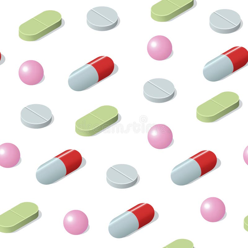 Different Medical Pills Tablets Capsules Stock Illustrations – 356 ...