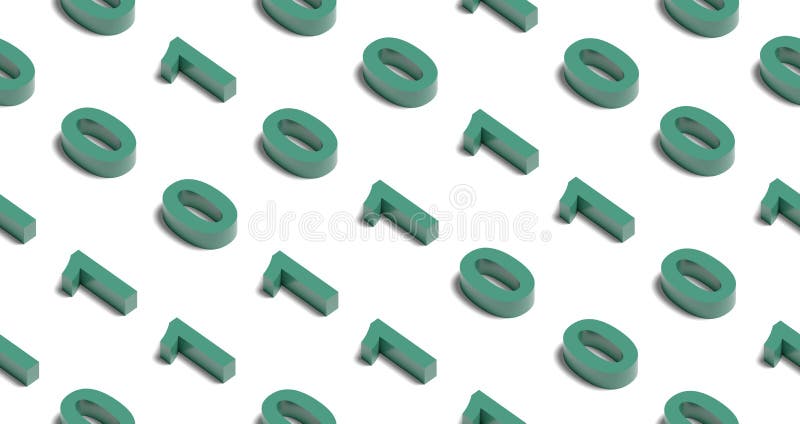 Green Binary Numbers Background Stock Image - Image of code, digit ...