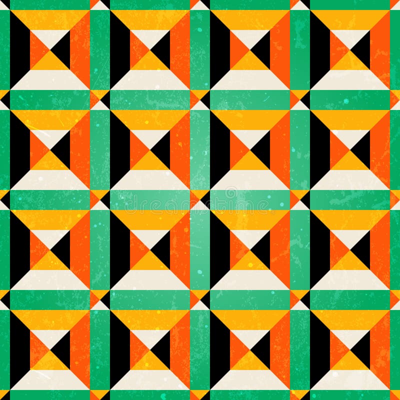 Retro pattern with swirls. stock vector. Illustration of ornament ...