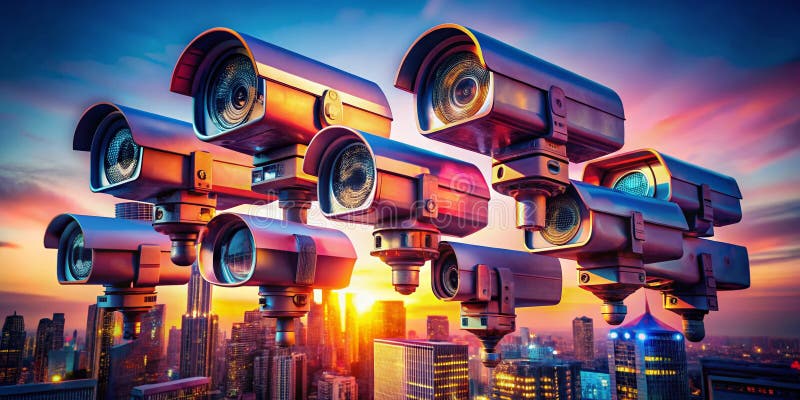 12 Isometric Security Camera Styles for Surveillance Systems Double ...