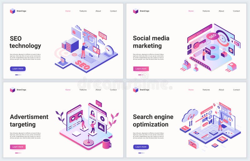 Search Engine Optimization Isometric Stock Illustrations – 2,046 Search Engine Optimization ...