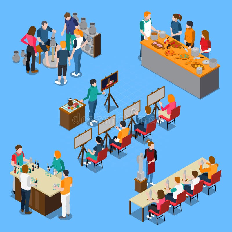 Isometric People Event Icon 3D Set Vector Illustration Stock Vector ...