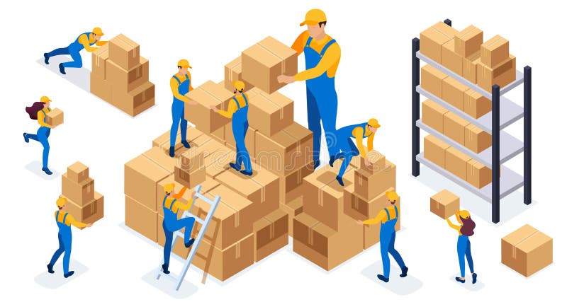 Warehouse Employees Stock Illustrations – 726 Warehouse Employees Stock ...