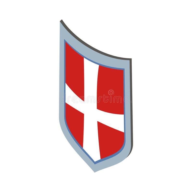 Isometric Shield Icon stock vector. Illustration of shield - 273647428