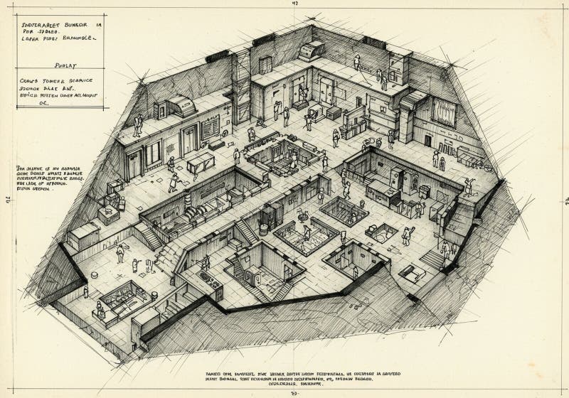 Multi Level Underground Bunker Stock Illustrations – 13 Multi Level ...