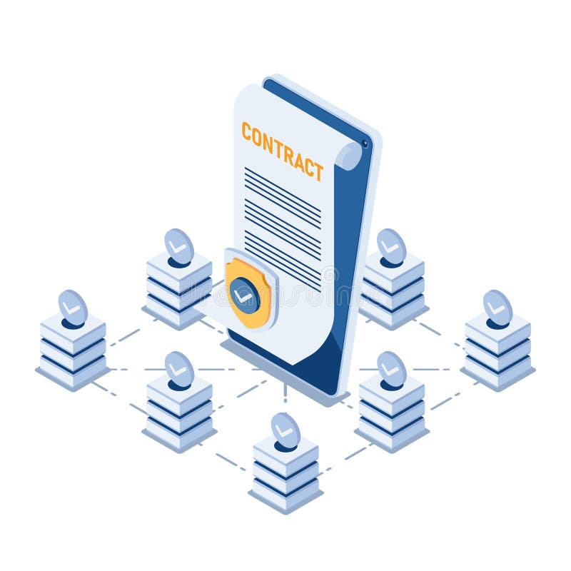 Isometric Smart Contract Stock Illustrations – 711 Isometric Smart ...