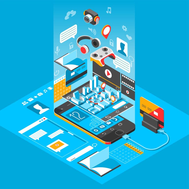 Isometric Map Interface Stock Illustrations – 2,836 Isometric Map ...