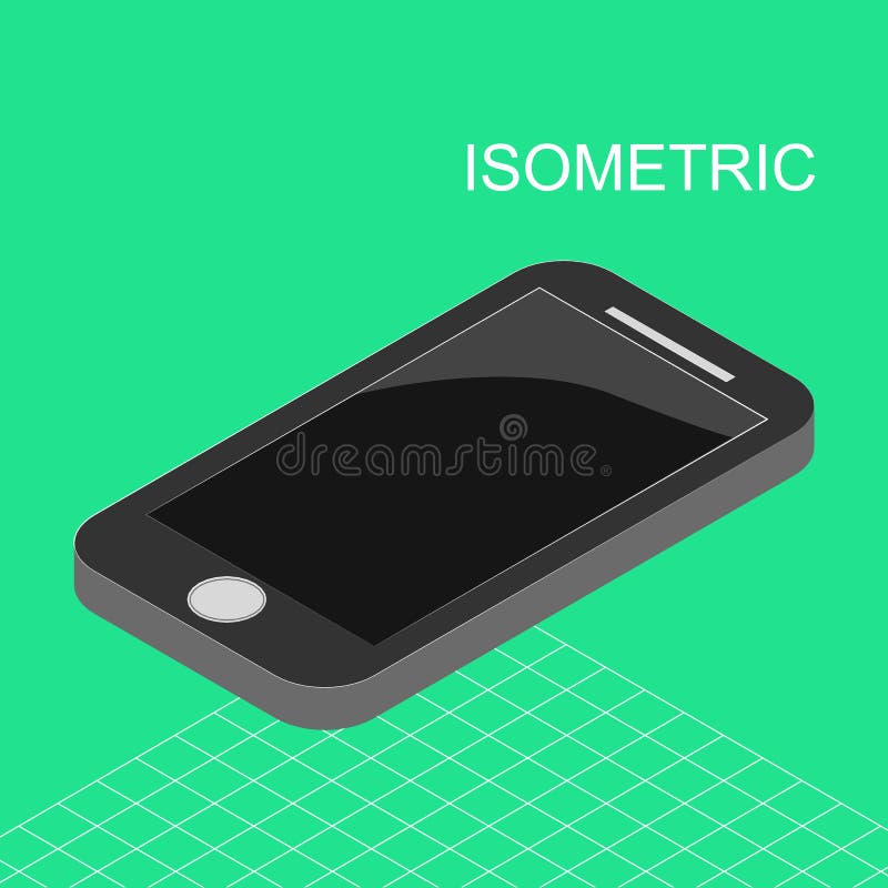 Isometric Smarthone stock vector. Illustration of vector - 83137611