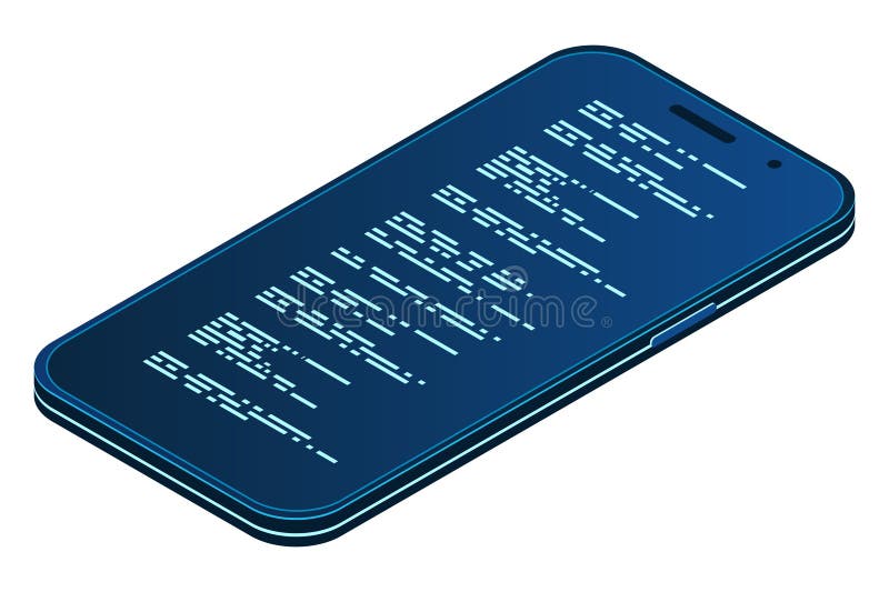 Isometric Smartphone. Simple Flat Isometric Phone. Smartphone Device ...