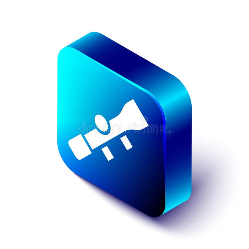 Isometric Sniper Optical Sight Icon Isolated on White Background ...