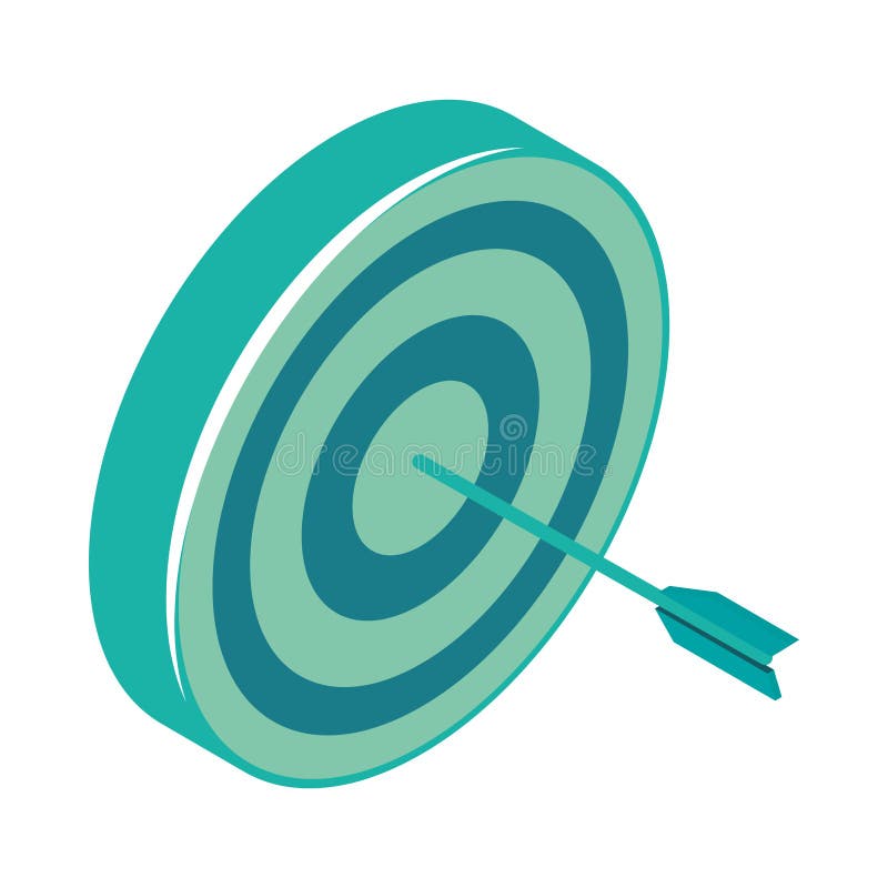 Isometric Social Media Target Stock Vector - Illustration of design ...