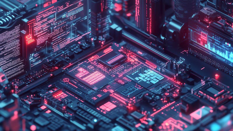 Abstract Digital Circuit Board Technology Background Neon Pink Blue ... Abstract Digital Circuit Board Technology Background Neon Pink Blue ...