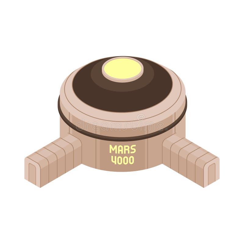 Isometric Space Base stock illustration. Illustration of flight - 267475016