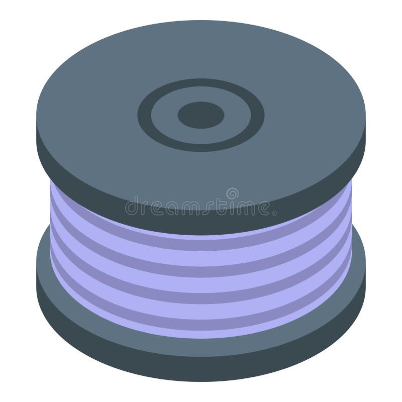 Spool of Thread Icon, Outline Style Stock Vector - Illustration of reel ...