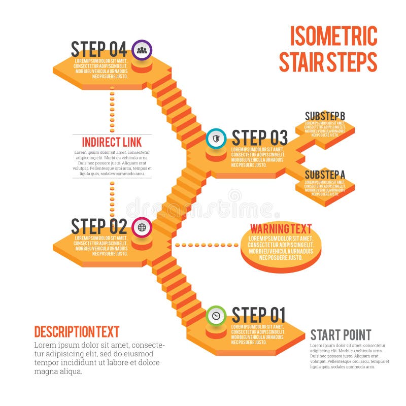 Isometric Stair Steps stock vector. Illustration of direction - 72640767