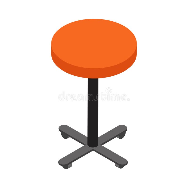 Isometric Stool Illustration Stock Vector - Illustration of house ...