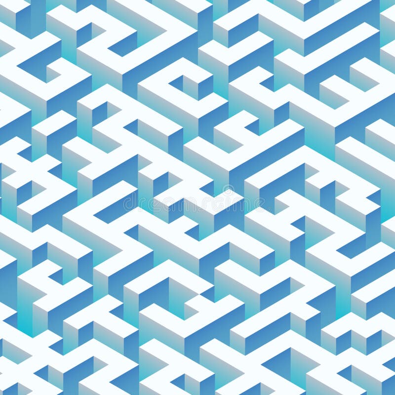 Isometric Structure. Optical Illusion of Volume Stock Vector ...