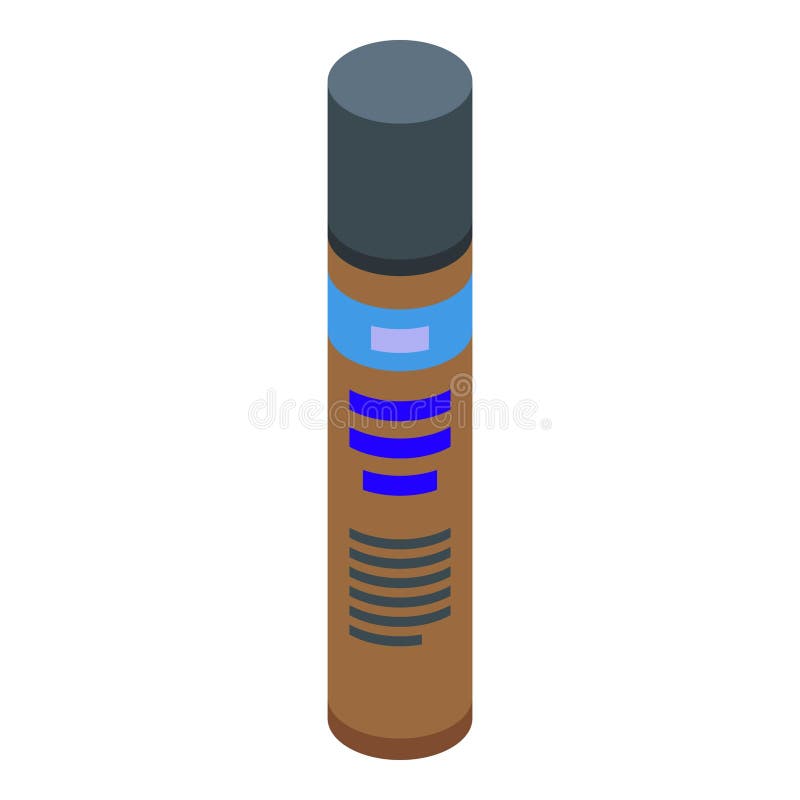 Deodorant Stick Standing Up with Blue Label Stock Vector - Illustration ...