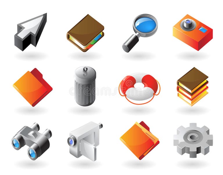 Computer Folder Icons Isometric Stock Illustrations – 593 Computer ...