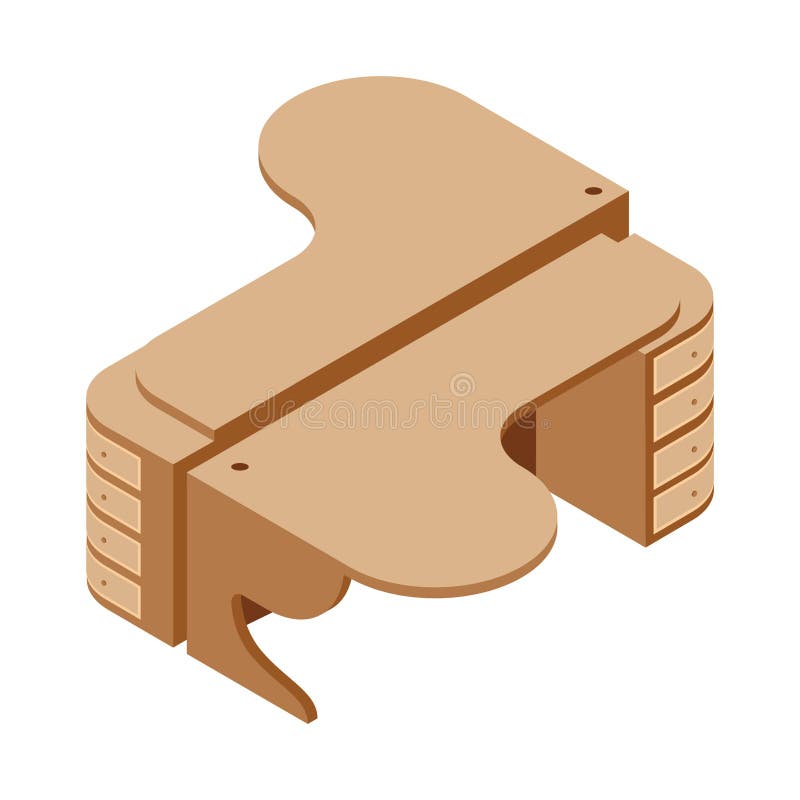 Isometric Table. Vector Illustration Decorative Design Stock Vector ...