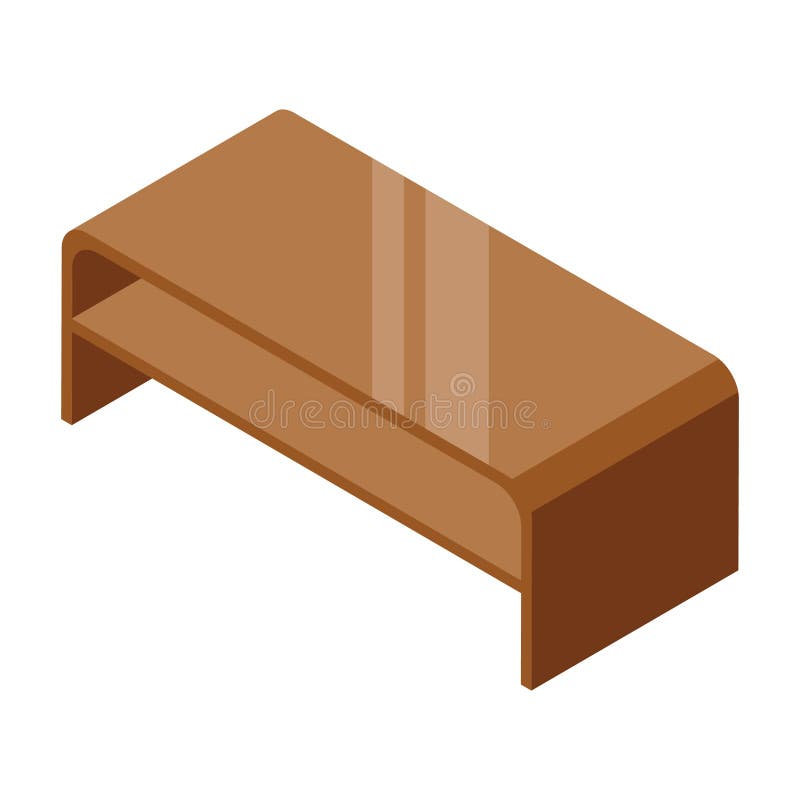 Isometric Table. Vector Illustration Decorative Design Stock Vector ...