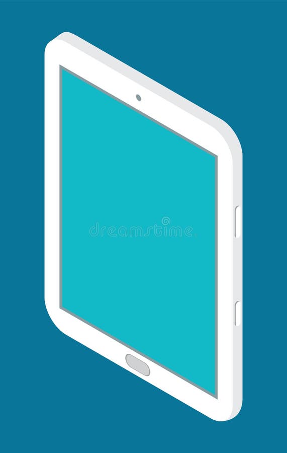 Isometric Tablet Icon, Modern Technology, Digital Device, Touchscreen ...